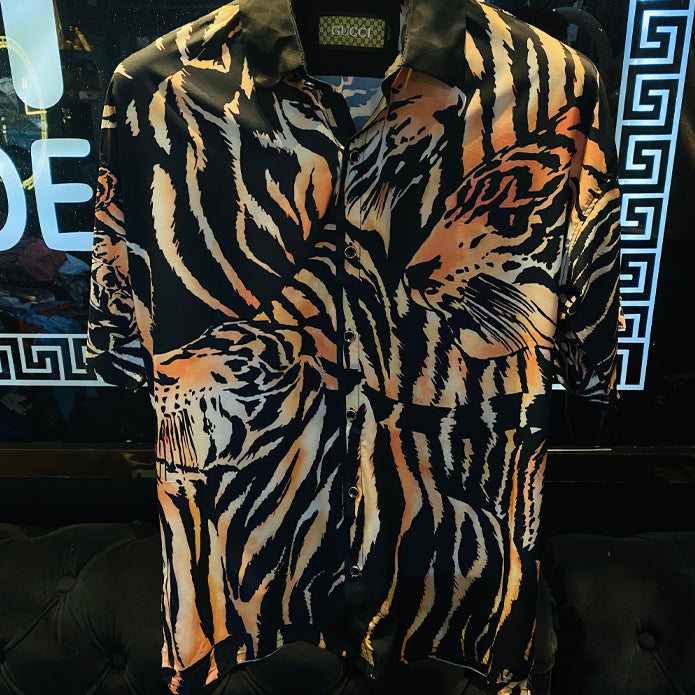 Tiger print shirt store